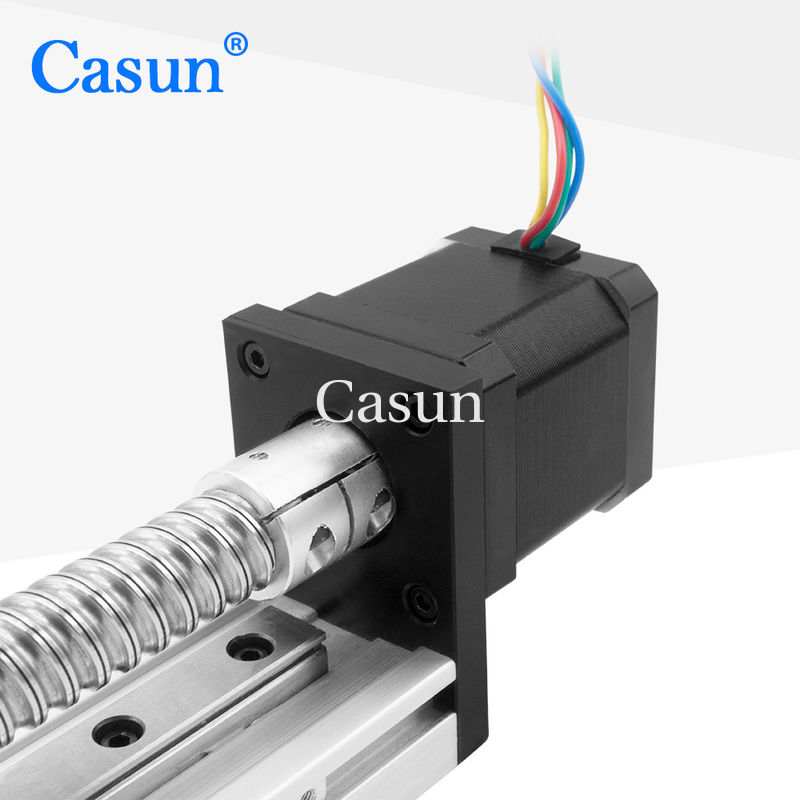 Micro Nema 17 Ball Screw Slider Rail With Nema 17 Hybrid Stepper Motors ...