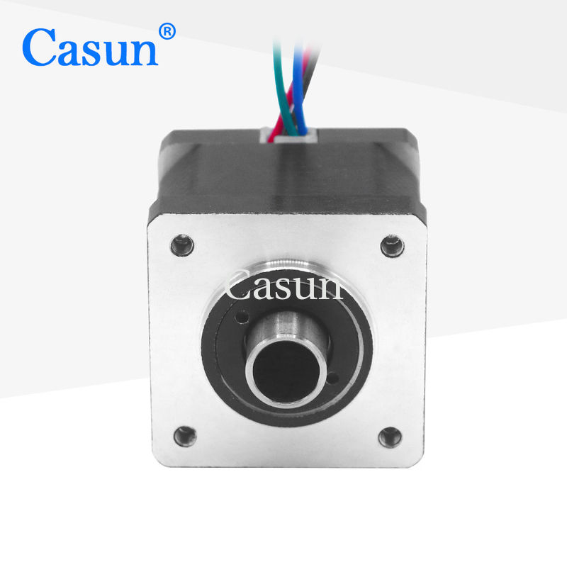 NEMA 14 Hollow Stepper Motor Dual Shaft 1.0A 0.19N.M For Image Scanners