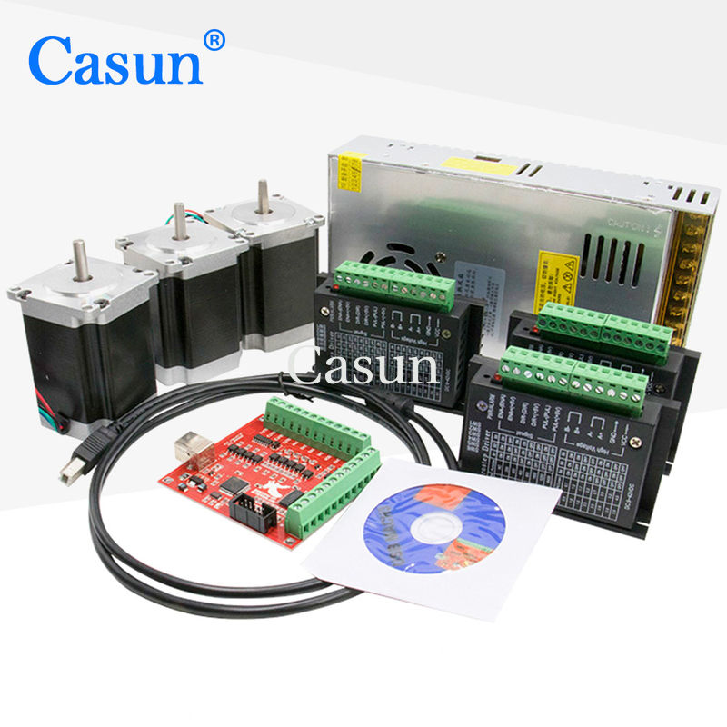 Nema 34 86x86mm CNC Kit 4 Axis Open Loop Stepper Motor 12N.M For CNC Machine