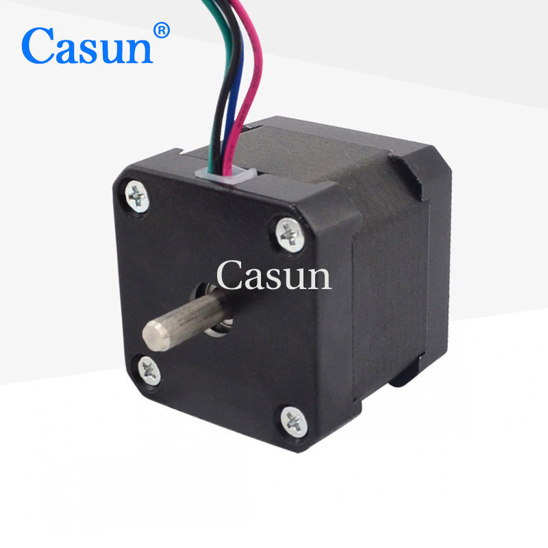 2 Phase 1.8 Degree NEMA 17 Dual Shaft Step Motor 0.45N.M For Automotive ...
