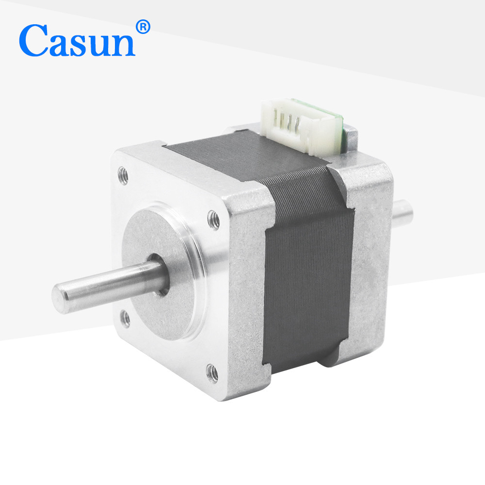 1.8 Degree NEMA 14 Stepper Motor Dual Shaft 0.15N.m 4 Wires For ...