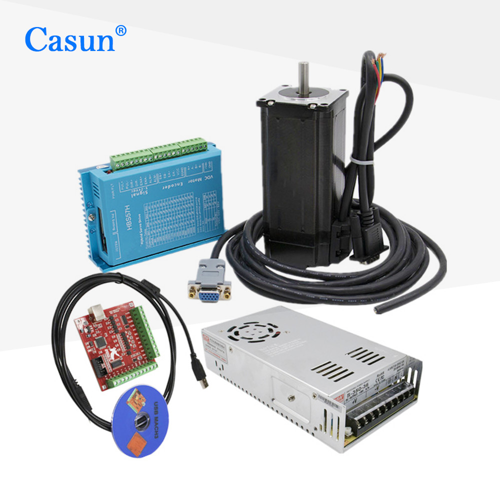 Hot sale NEMA 34 8.5N.m 3 Axis Closed Loop Stepper Motor Kits With Magnetic Encoder For CNC Machines