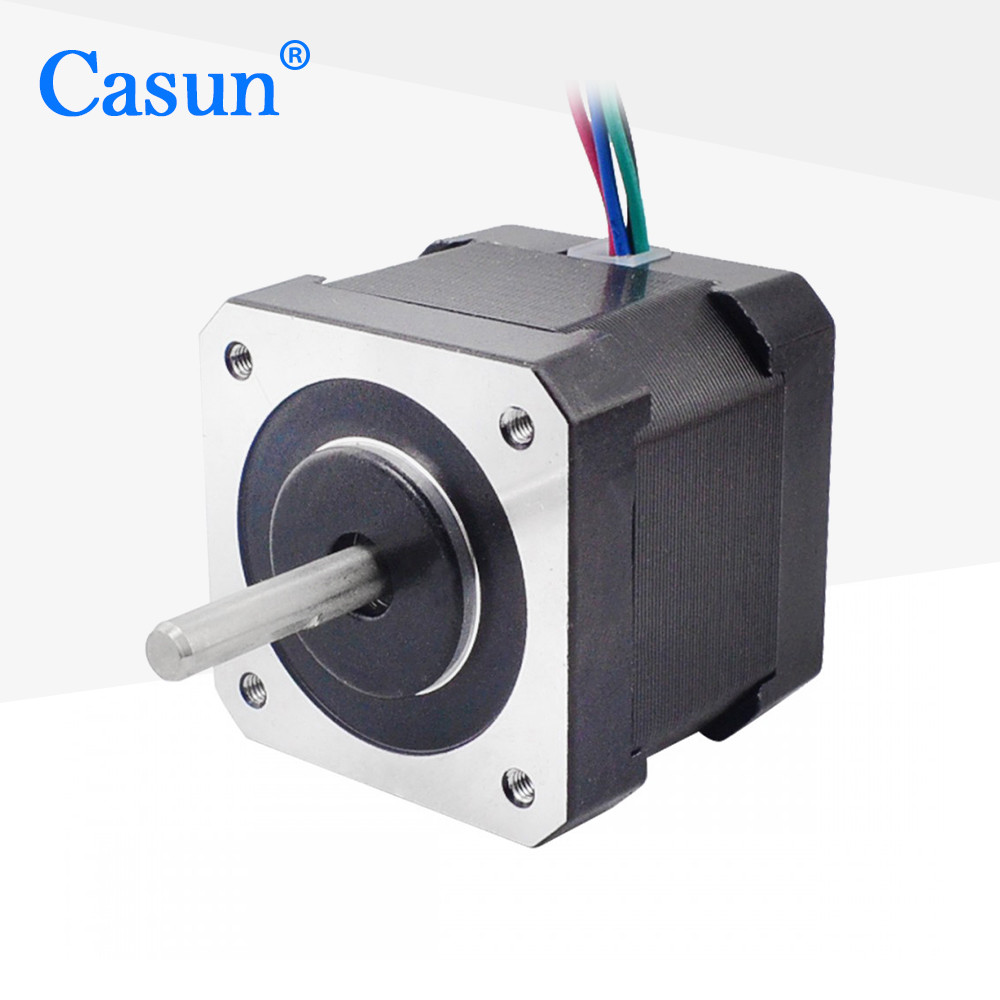 0.43N.M Dual Shaft Stepper Motor NEMA 17 DC With Automatic Packaging ...