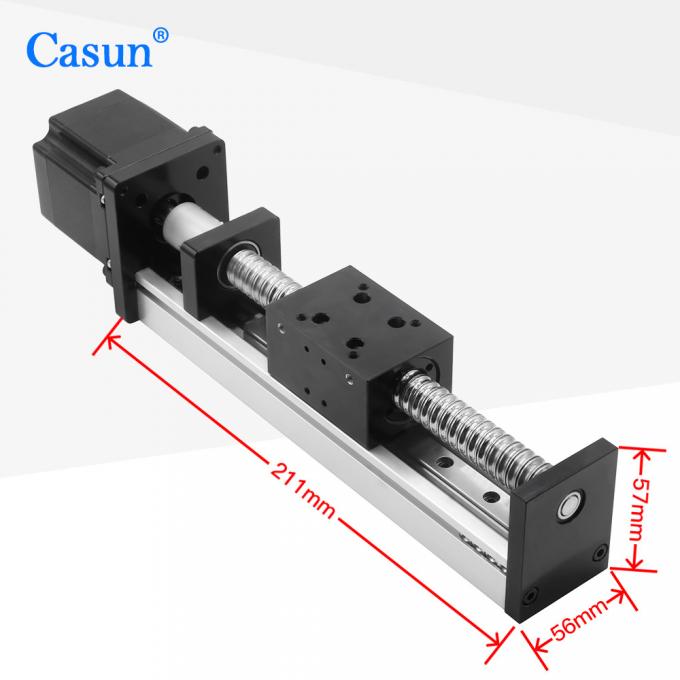 Micro Nema 23 Ball Screw Slider Rail With Nema 23 Hybrid Stepper Motors ...